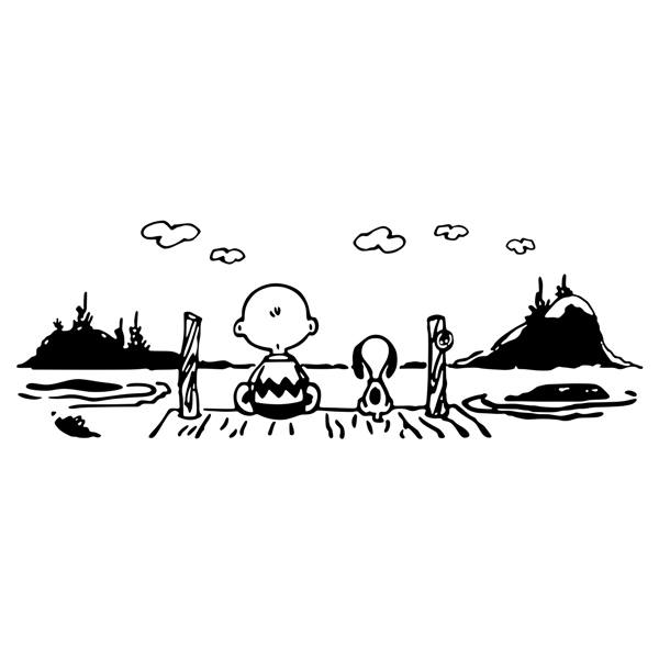Wall Stickers Snoopy Landscape 2