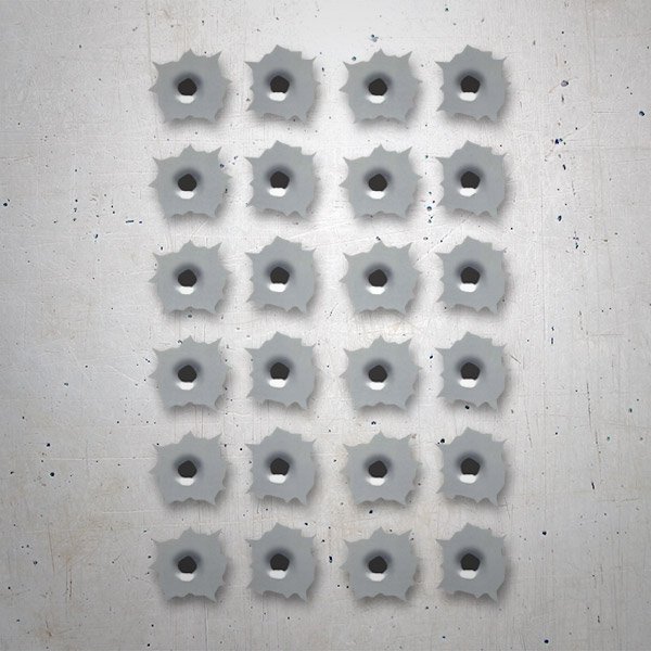 Bullet Hole Stickers - MuralDecal.com