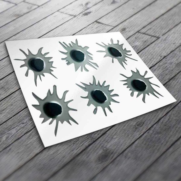 Bullet Hole Stickers - MuralDecal.com
