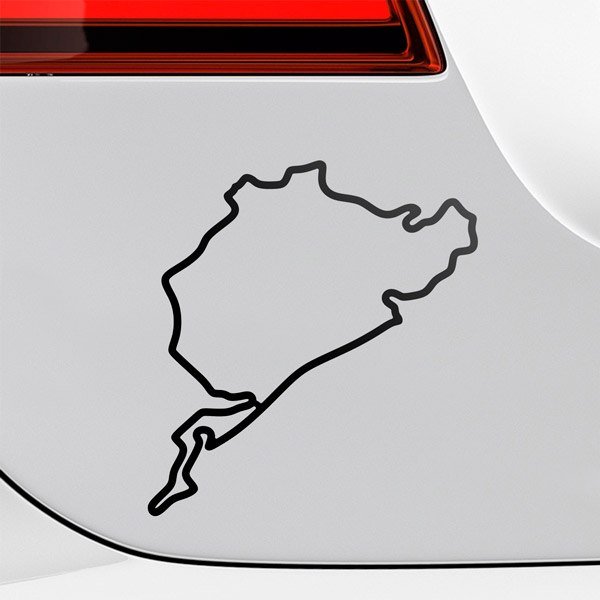Die Cut Track Sticker Nurburgring Nordschleife Track Sticker Decal ...