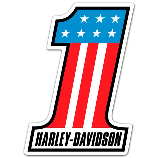 Decal Harley Davidson #1 USA | MuralDecal.com
