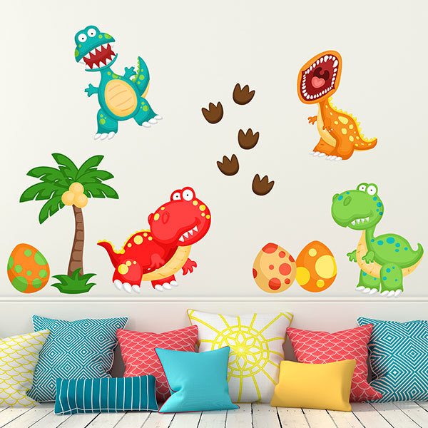 Dinosaur wall stickers for kids - Muraldecal