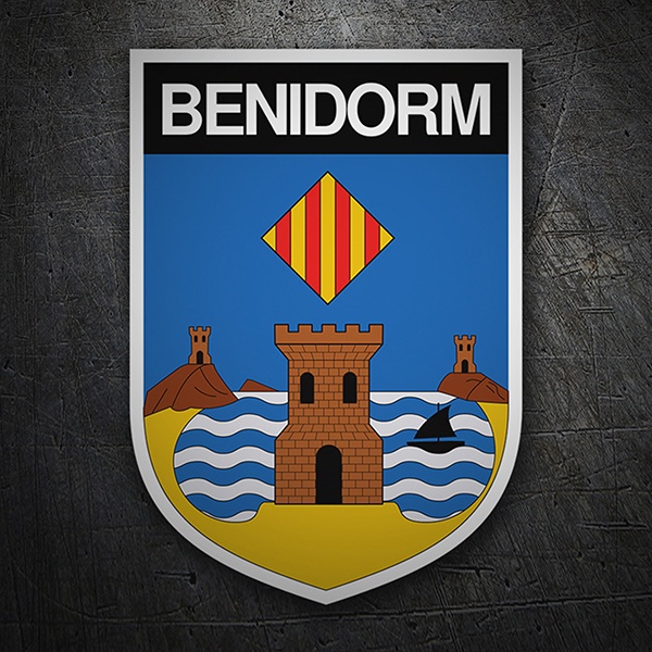 Badge Sticker Benidorm | MuralDecal.com
