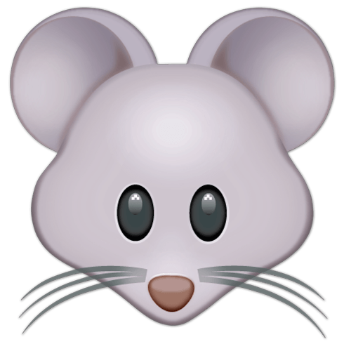 Wall sticker emoji mouse Face