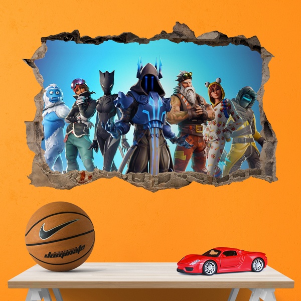 Wall sticker Hole Fortnite Action | MuralDecal.com