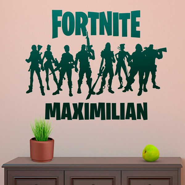 Wall sticker Fortnite customised players | MuralDecal.com