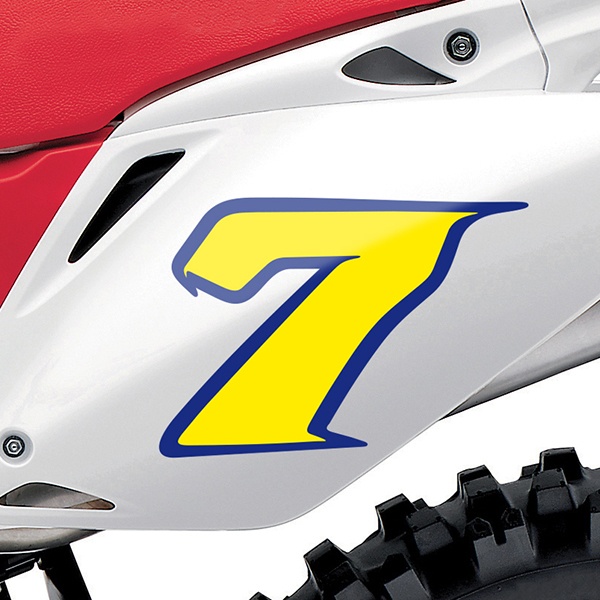 Motocross Number Stickers - MuralDecal.com
