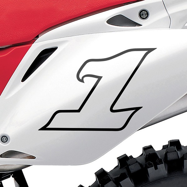 Motocross Number Stickers - MuralDecal.com