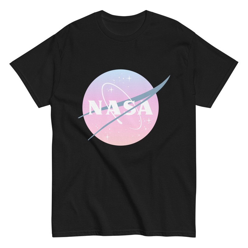 NASA Logo T-Shirt in Pink Tones - MuralDecal